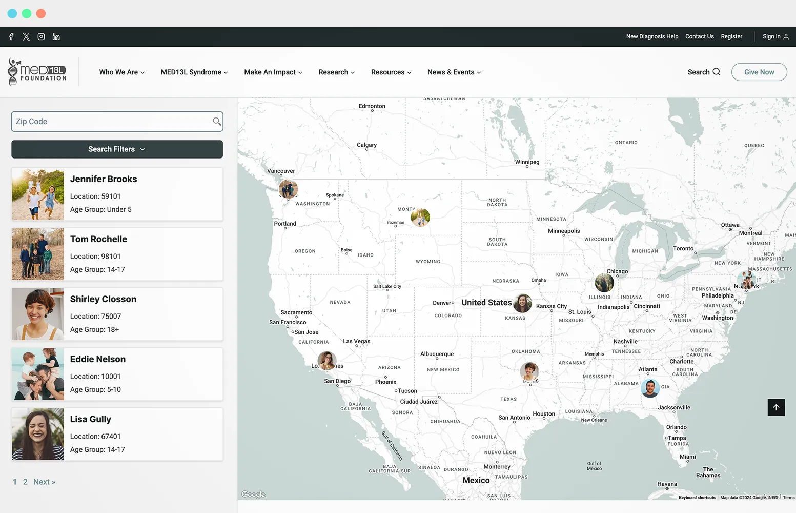 Get on the Map | The MED13L Foundation